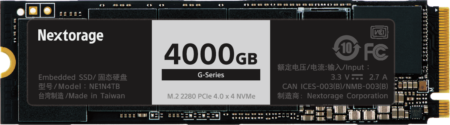 Nextorage Introduces New Gaming SSD G Series M.2 2280 PCIe®4.0 NVMe – Nextorage